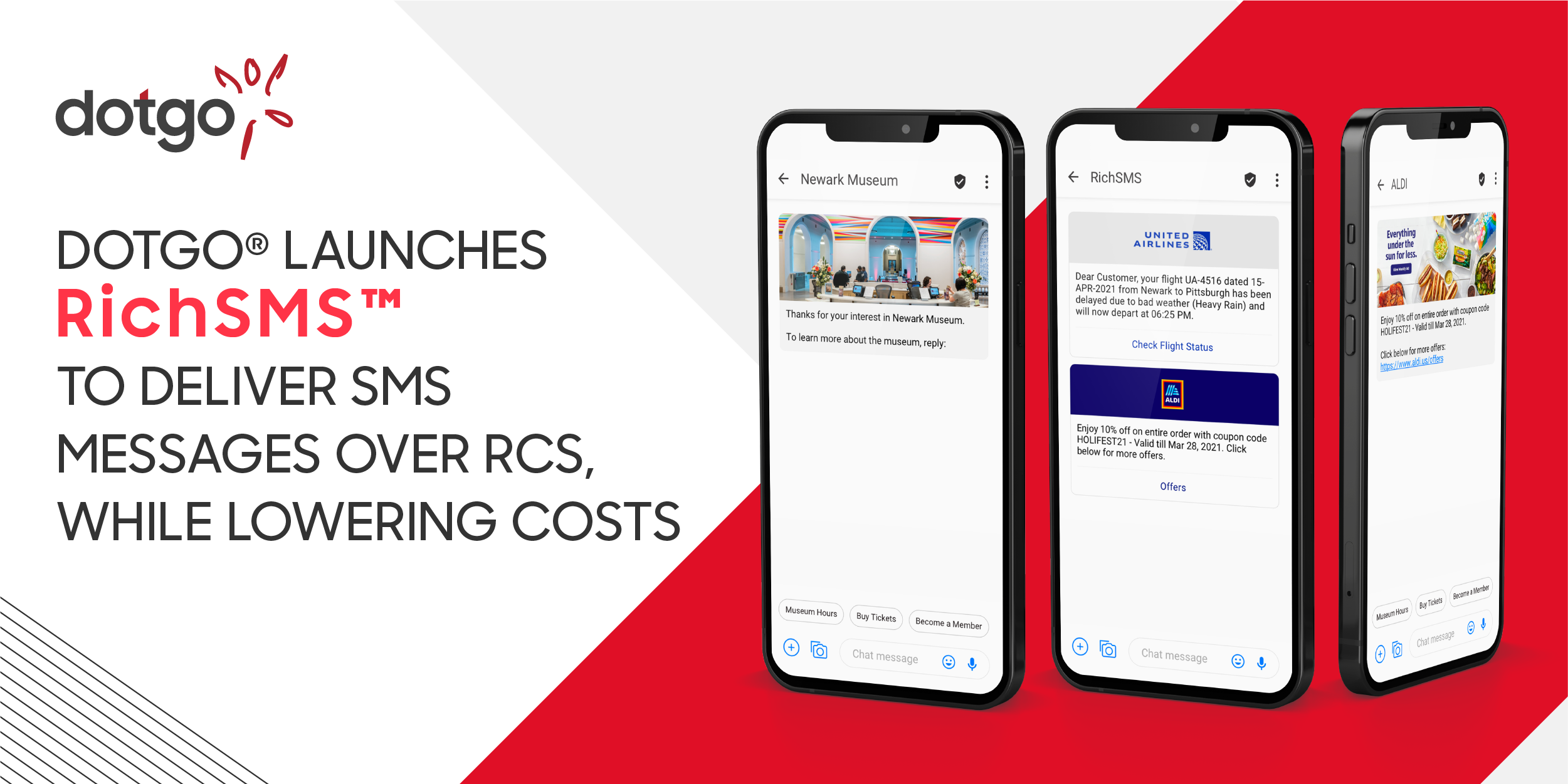 Dotgo® launches RichSMS™ to deliver sms messages over RCS, while lowering cost - Dotgo